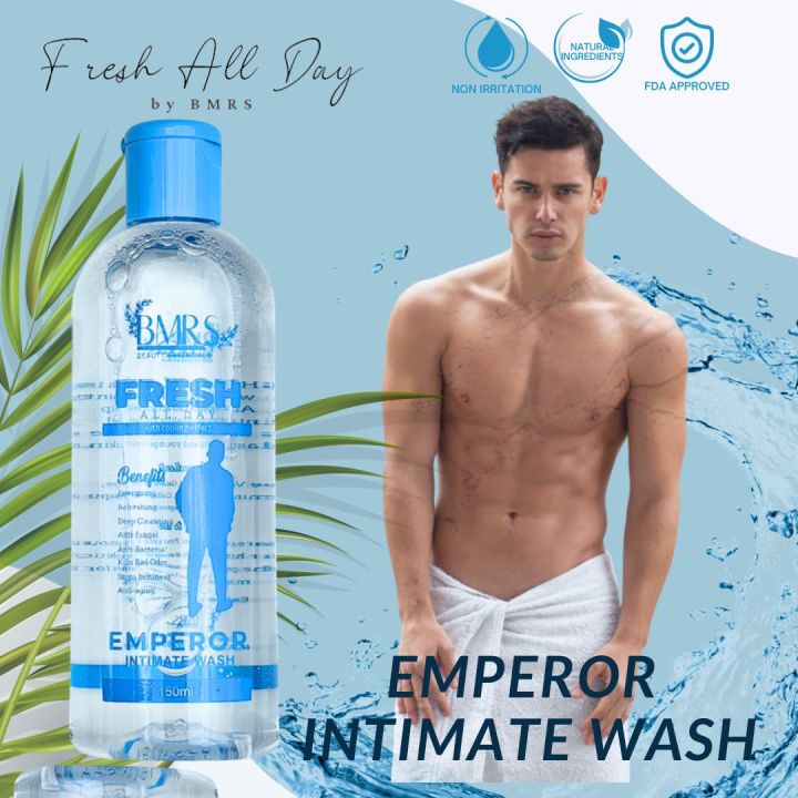 BMRS EMPEROR MASCULINE WASH Fresh All Day 150 ml Intimate Wash for MEN ...