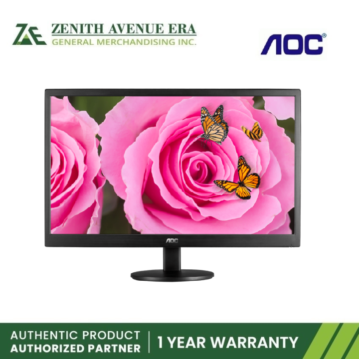 AOC Monitor E970SWNL Widescreen 18.5" Inch LED Monitor (Black) Monitor ...