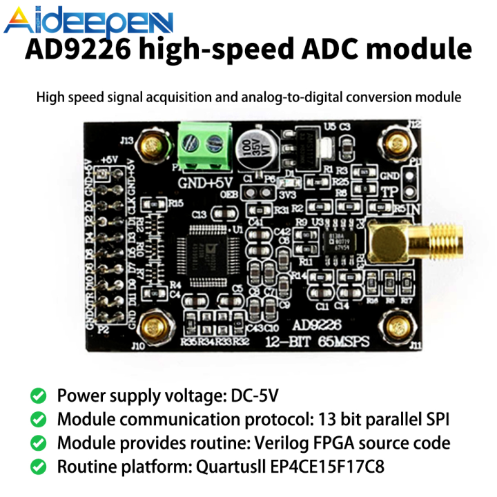 Aideepen Analog Digital Converter Module ADC Analog to Digital Signal Converters Acquisition ...