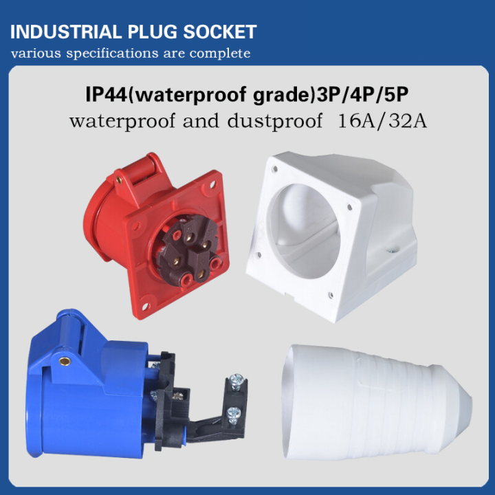ONE OOTD Explosion-Proof Industrial Plug and Socket Connector Waterproof Connector Docking Three ...