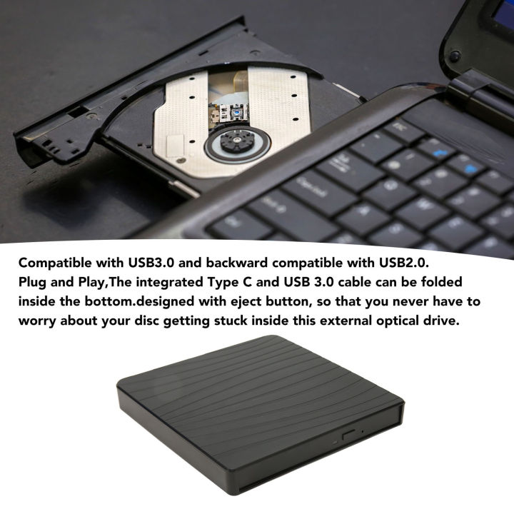 External DVD Drive Enclosure Slim Portable Optical Drive Enclosure Kit ...