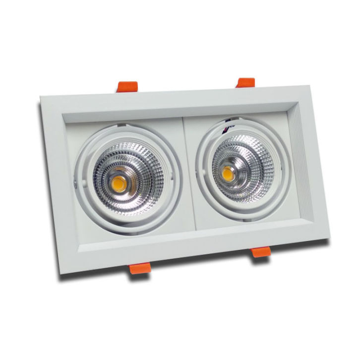 CYX White Recessed Rectangular LED Single Double Triple Heads COB ...