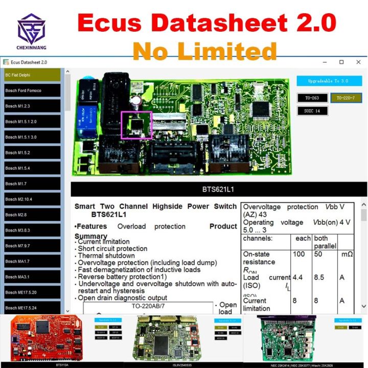 Ecus Datasheet 2.0 Auto ECU Repair Software PCB Schematics With ...