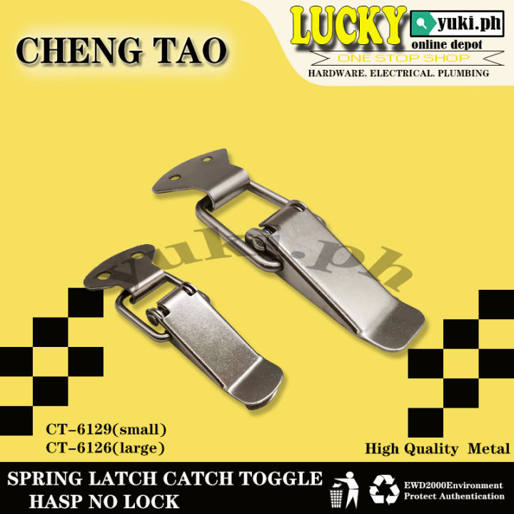 CT6126/6129 SPRING LATCH CATCH TOGGLE HASP NO LOCK | Lazada PH