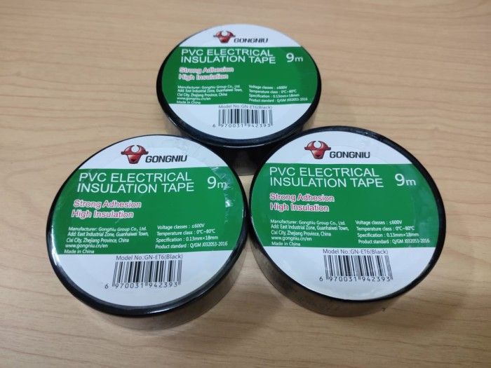 BJA ~ Isolasi Listrik / Lem listrik Isolasi GONGNIU Kecil 9 Meter 18mm ...