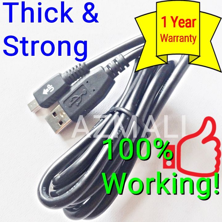 (THICK) ORIGINAL BLACKBERRY Mini USB Mini-B 5-Pin Data Cable PS3 ...