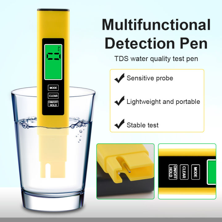 [100% Original]diymore TDS water quality detector, backlit three-in-one ...