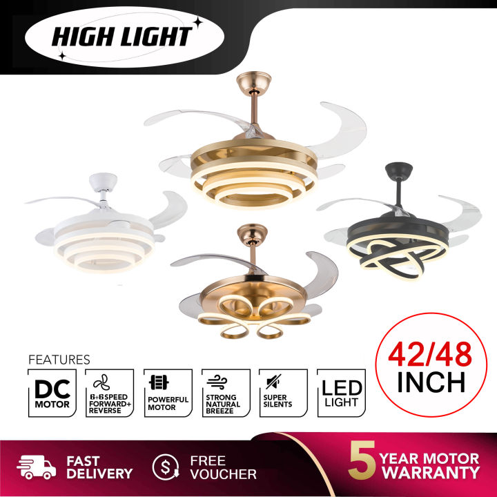 Luxury Ceiling Fan With Lights Remote Control Chic Chandelier Fan ...