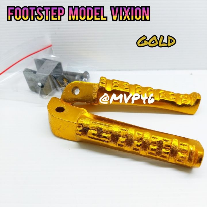 VARIASI ORIGINAL RACING Footstep merah ( GOLD ) / footstep Belakang ...