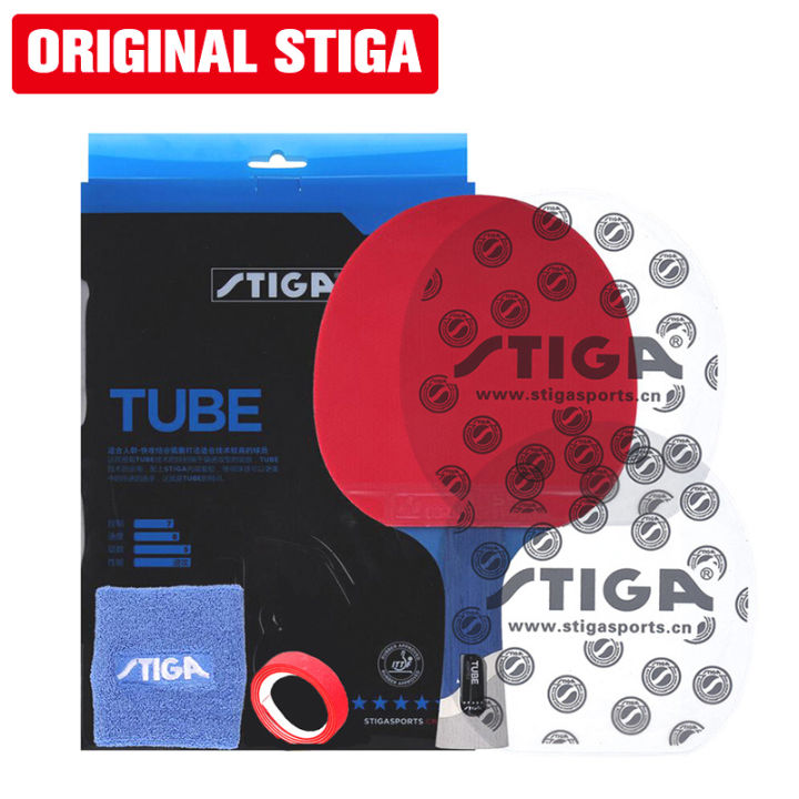 STIGA TUBE 5-Star Long Handle Table Tennis Racket Set | Lazada PH