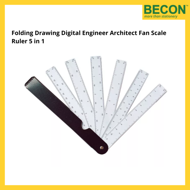Butterfly Fan Scale ruler Folding Drawing Digital Engineer Architect ...