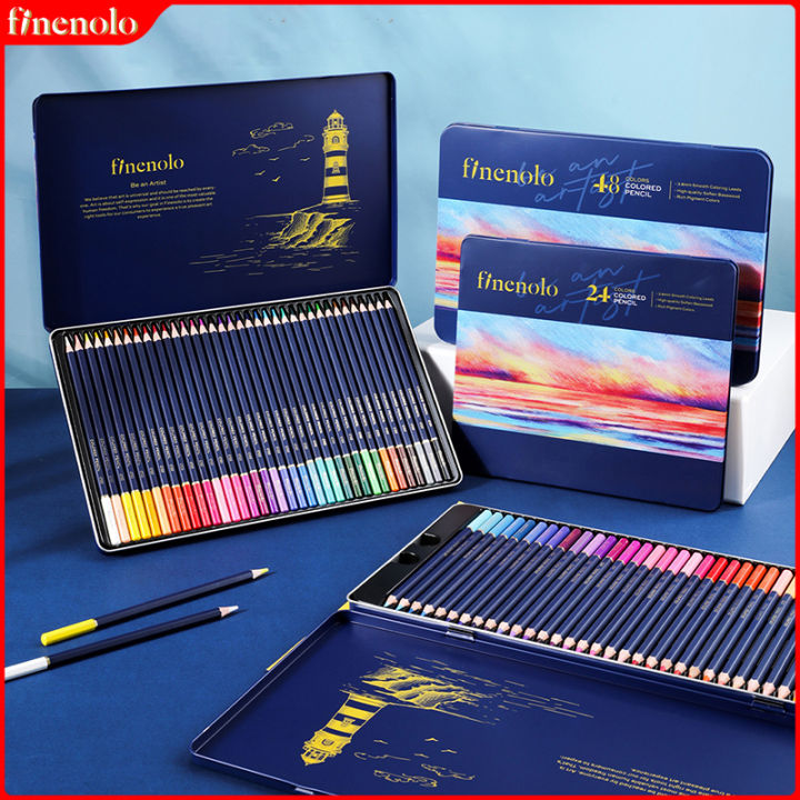 Deli 24/36/48/72 Colors Pencils Finenolo tin box (mixed) EC122 | Lazada PH