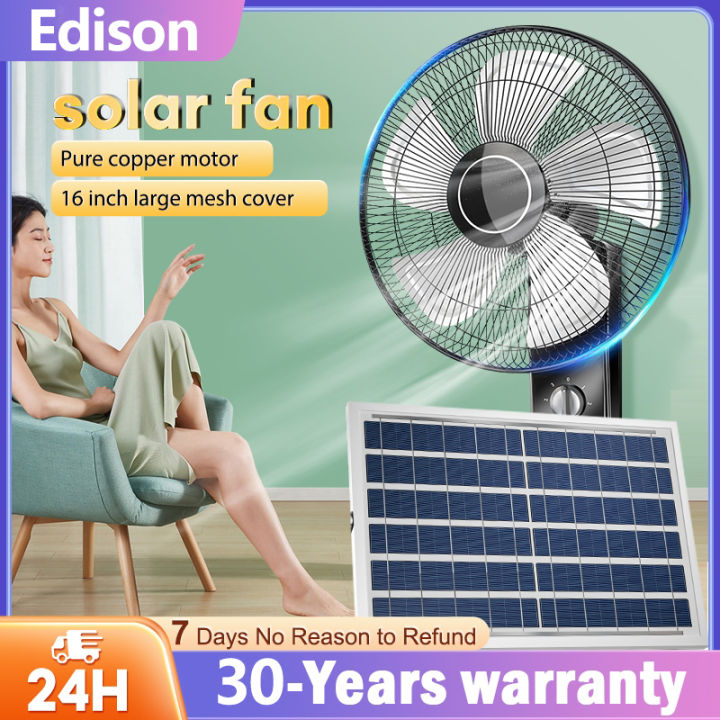【Buy 1 Take Gift】Solar Electric Fan Stand Fan Wall Fan USB Rechargeable ...