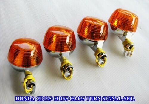 TURN SIGNAL BLINKER INDICATOR WINKER (4 PCS) STEEL BODY Fit For HONDA ...