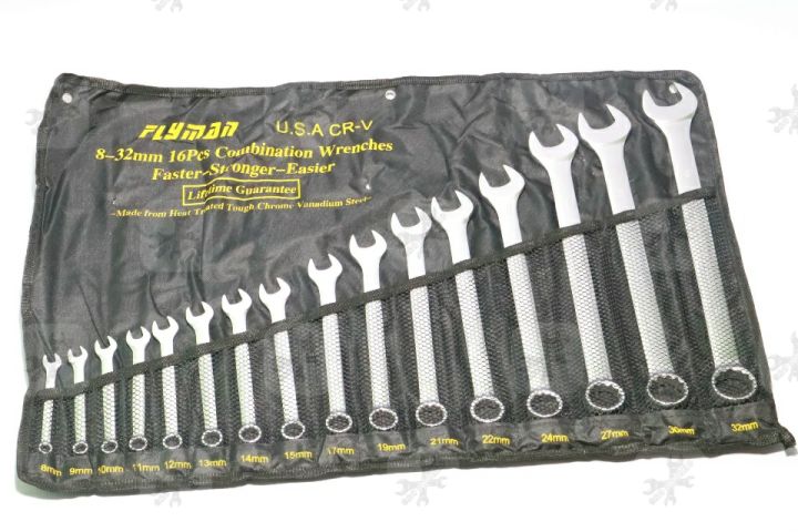 Flyman 16pcs. Open End / Box Combination Wrench Set | Lazada PH