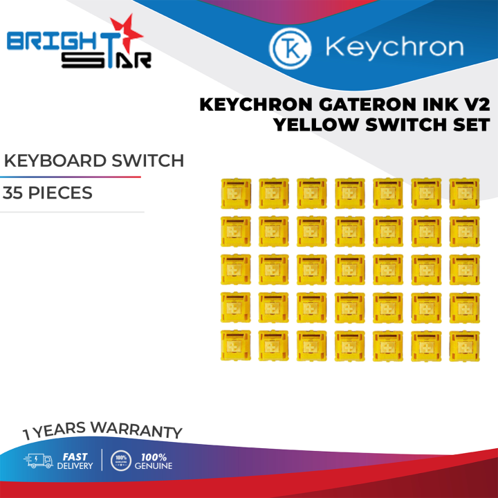 Keychron Gateron Ink V2 Yellow Switch Set 35 Pieces | Lazada
