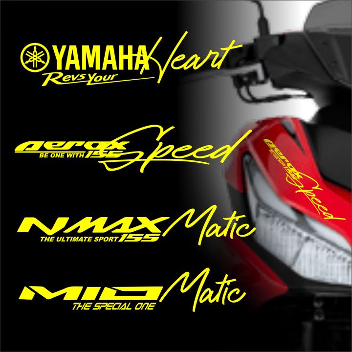 Sticker cutting YAMAHA HEART NMAX MATIC AEROX SPEED MIO MATIC | Lazada ...