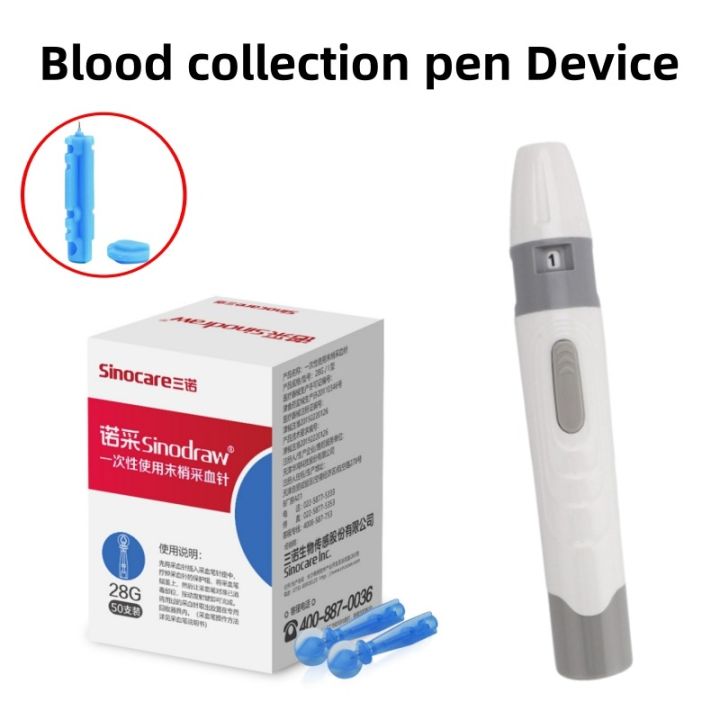 Meter Lancet Pen Lancing Device 28g/Sterile Disposable Blood Collection ...