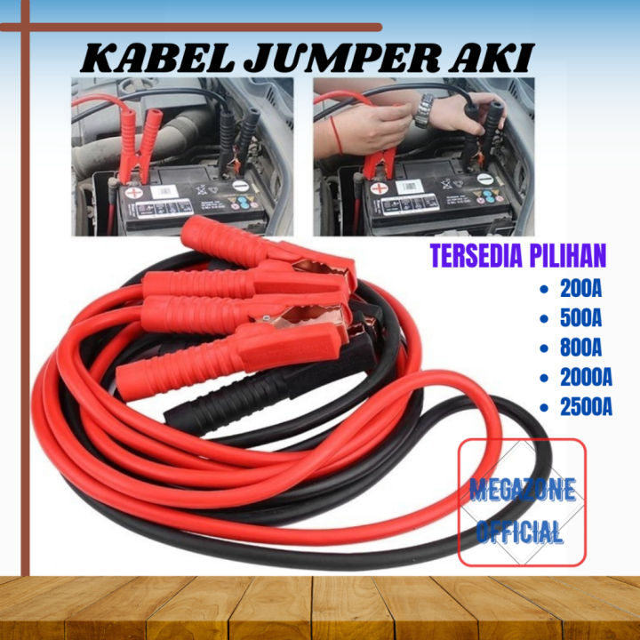 Kabel Jumper Aki Starter Mobil Kabel Booster Aki Kabel Jamper Accu Capit Tembaga kepala buaya ...