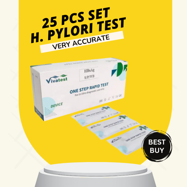 Vivatest H pylori test kit rapid 25 pcs antibody antigen stool or ...