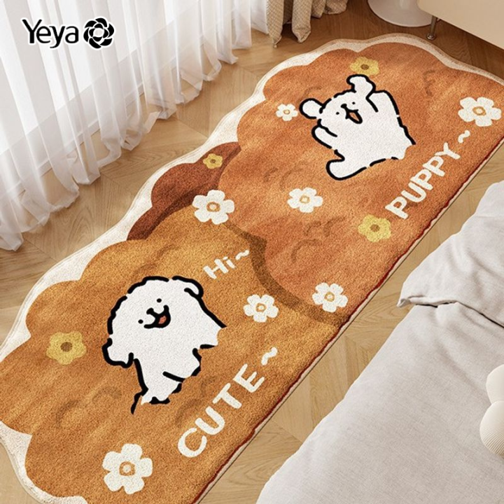 YEYA พรมลายสุนัขการ์ตูนน่ารักสำหรับห้องนอนและห้องนั่งเล่น | Lazada.co.th