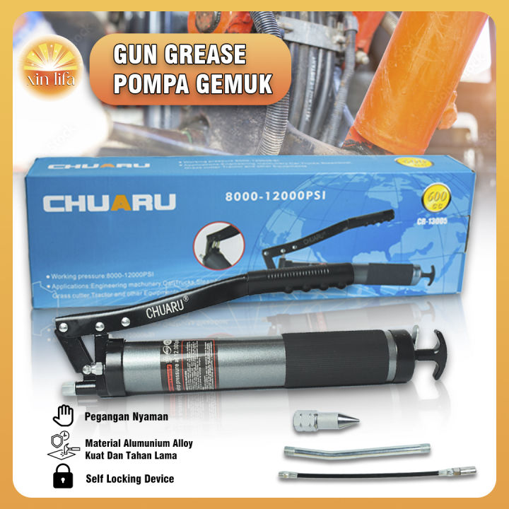 Grease Gun 600 CC - Pompa Gemuk Tangan 600cc Tekiro | Lazada Indonesia