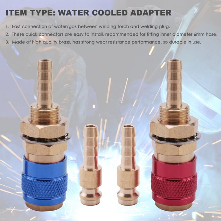 【Beverly】-2Pcs Water Cooled Air Cooled Gas Water Adapter Quick ...