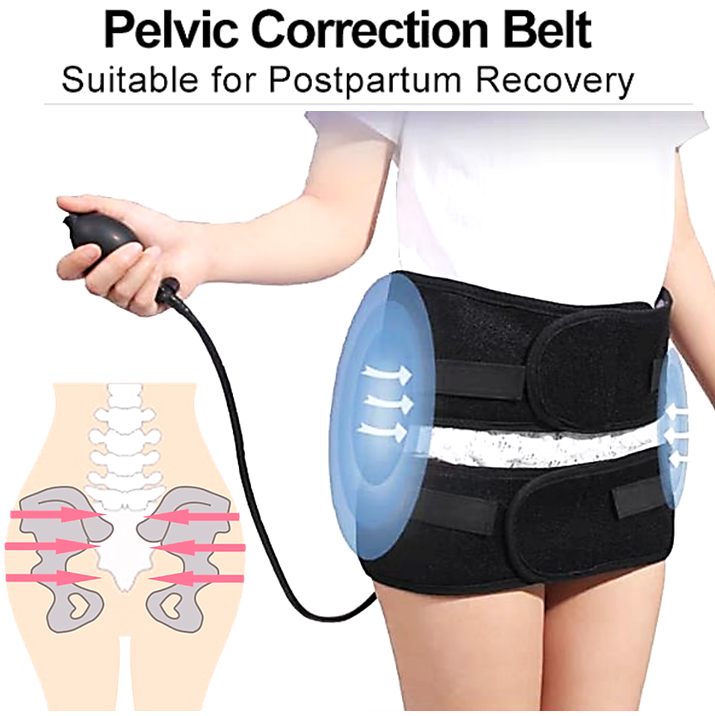 Inflate Air Pressure Pelvic Posture Correction Belt Postpartum Recovery ...