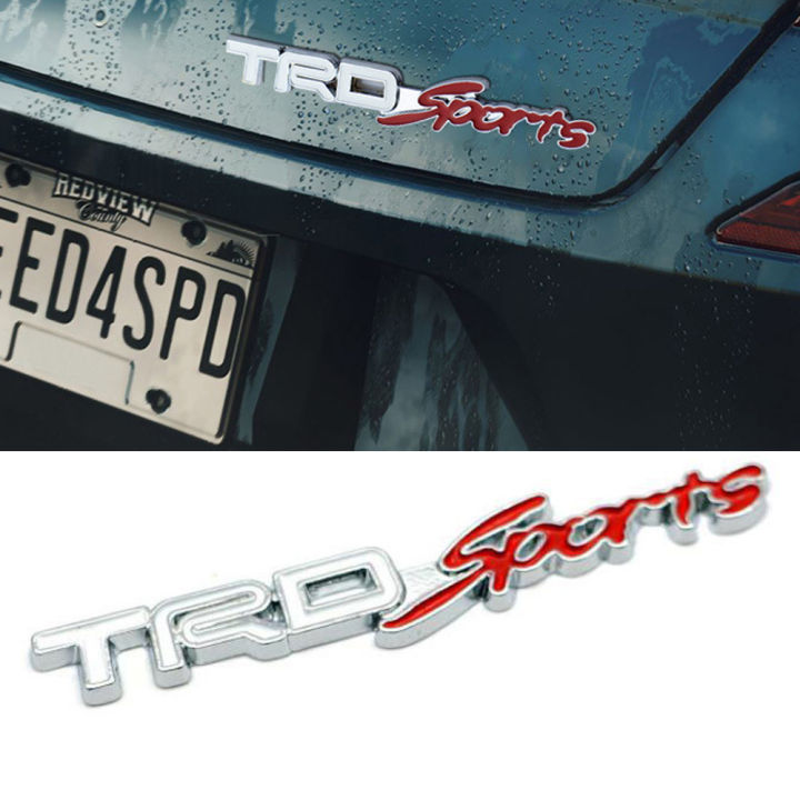 TRD SPORTS 3D metal logo sticker for toyota camry corolla yaris vios ...