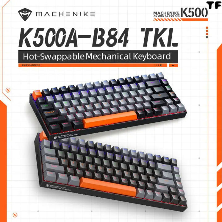 Practical Mache K500A-B84 Mechanical Keyboard 75% TKL Hot-Swappable ...
