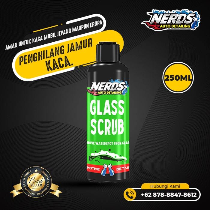 Glass Scrub / Glass Polish Penghilang jamur/waterspot pada kaca/Aman ...