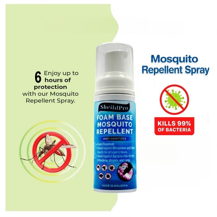 Natural Foam Base Mosquito Repellent Spray Halau Nyamuk | Lazada