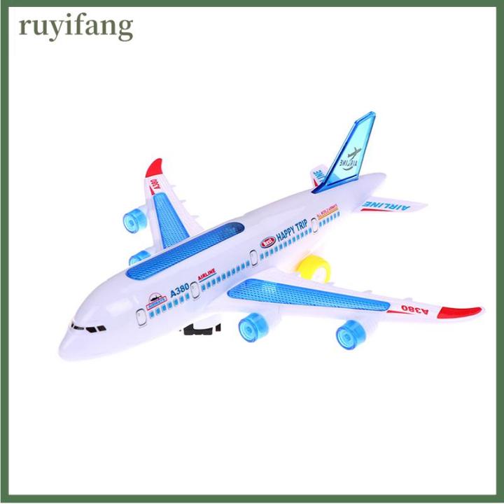ruyifang Plastic airbus A380 model airplane electric flash light sound ...