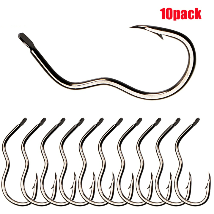 10pcs Fishing Hook Automatic Flipping Mata Kail Pancing Anti-Running ...