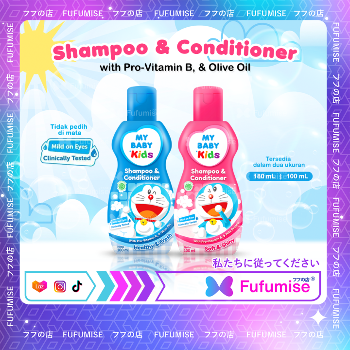 MY BABY Kids Shampoo&Conditioner | Healthy&Fresh | Soft&Shiny | Mild on ...