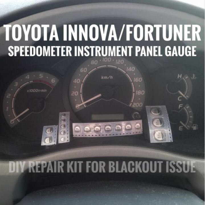 moto Toyota Innova/Fortuner Speedometer Instrument Cluster Panel Gauge ...