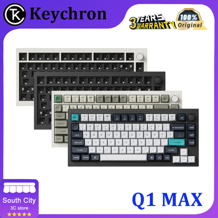 keychron Q1 MAX 3-mode Bluetooth Wireless Mechanical Keyboard with 81 ...