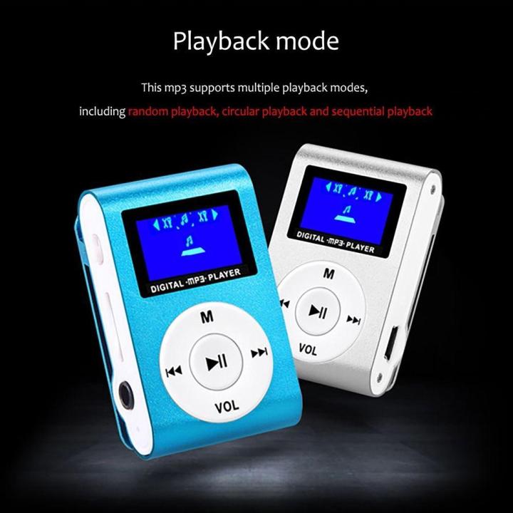 CABLEW Lossless Sound Portable Mini MP3 Player with LCD Screen Metal ...