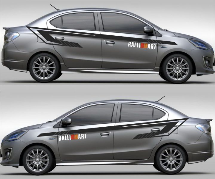 Mirage G4 Linear Decals Weatherproof Cut Out Vinyl Sticker Gloss Black ...