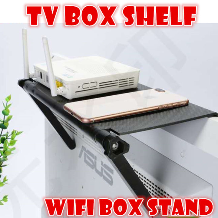 《SG Stock》TV box shelf Wifi router stand storage Computer TV screen ...
