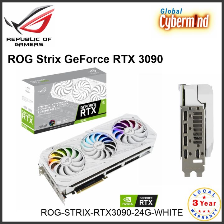 ASUS ROG Strix GeForce RTX 3090 Gaming White Edition [ROG-STRIX-RTX3090 ...