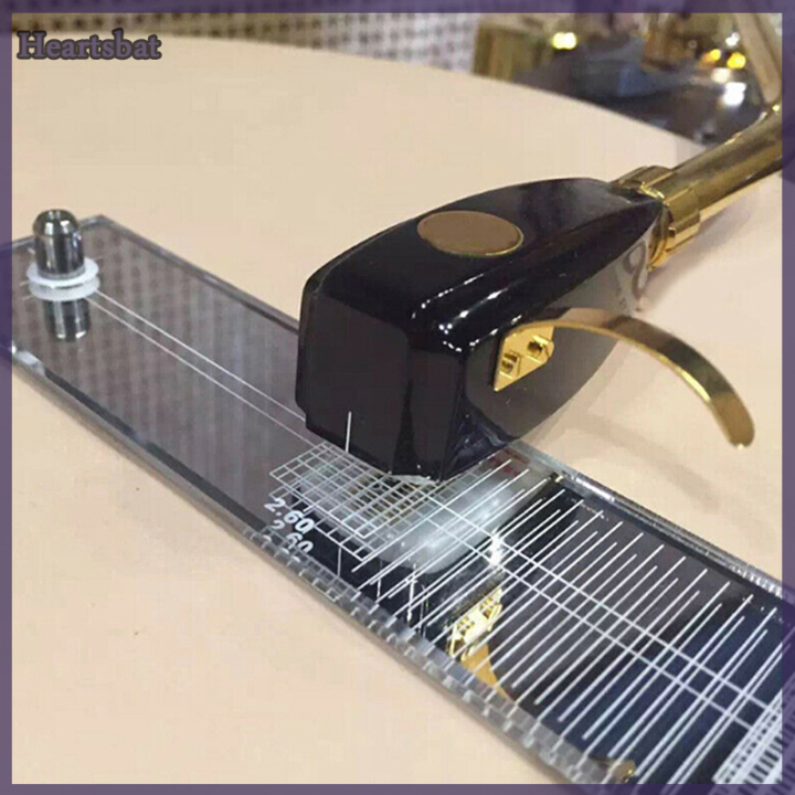 [Heartsbat] Turntable Phono Cartridge Stylus Alignment Protractor Tool ...