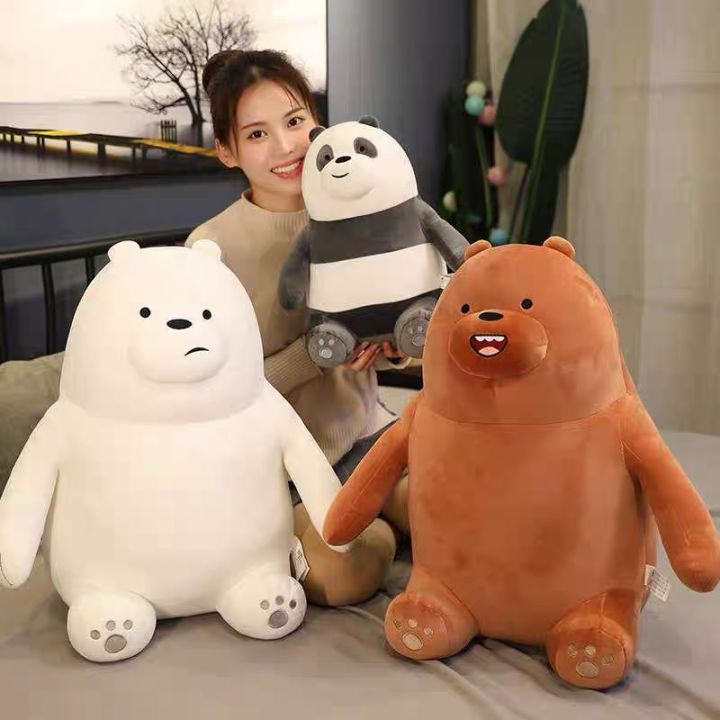 3 pcs set 50CM We Bare Bears Stuffed Toy Stuff Toys colletion | Lazada PH