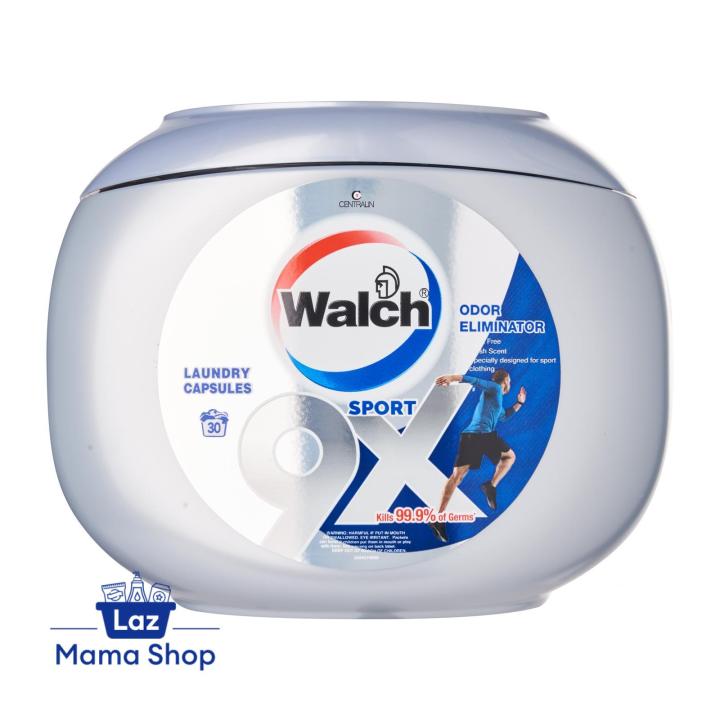 Walch 9X Sports Laundry Capsules Pack 30pcs (Laz Mama Shop) | Lazada ...