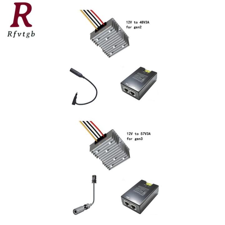 For Gen2/Gen3 Gigabit POE Injector 150W High Power DC Input POE Output ...