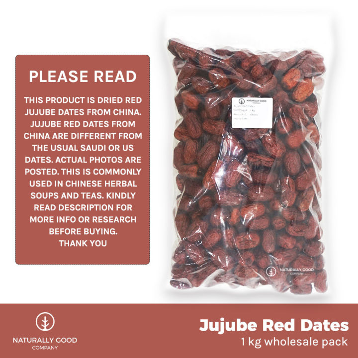 Dried Jujube Red Dates (1 kg wholesale pack) | Lazada PH