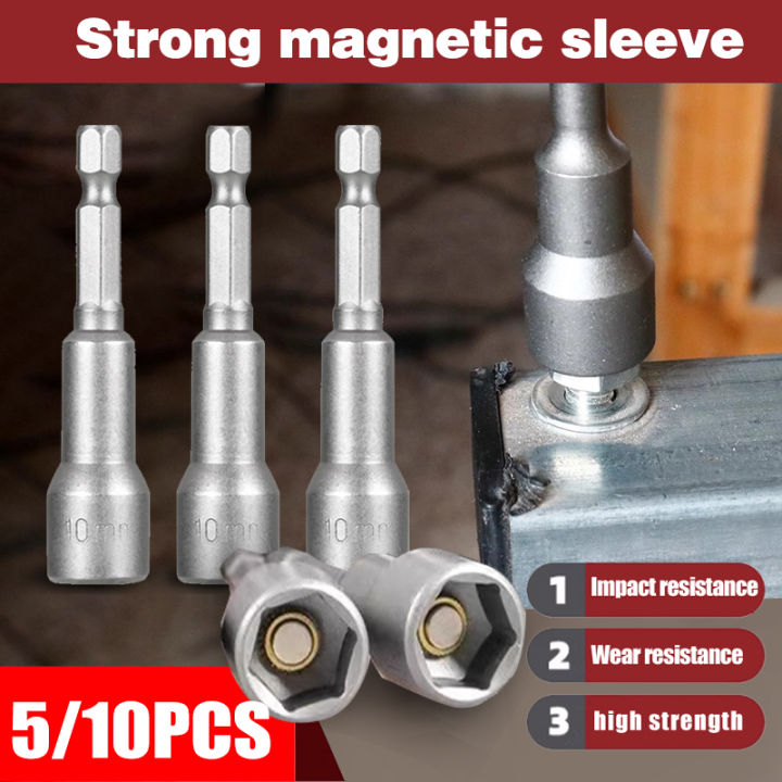 Belindad 6mm-19mm impact Socket Magnetic Nut Screwdriver 1/4 hex key ...