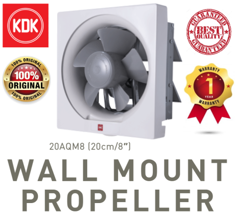 🔥100% ORIGINAL🔥 KDK 20AQM8 8" (20cm) Wall Mount Propeller Ventilating ...