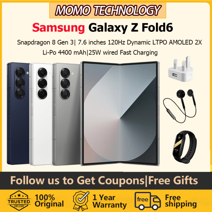 【HK Version】Samsung Galaxy Z Fold6 Mobile Phone|7.6 inches 120Hz ...