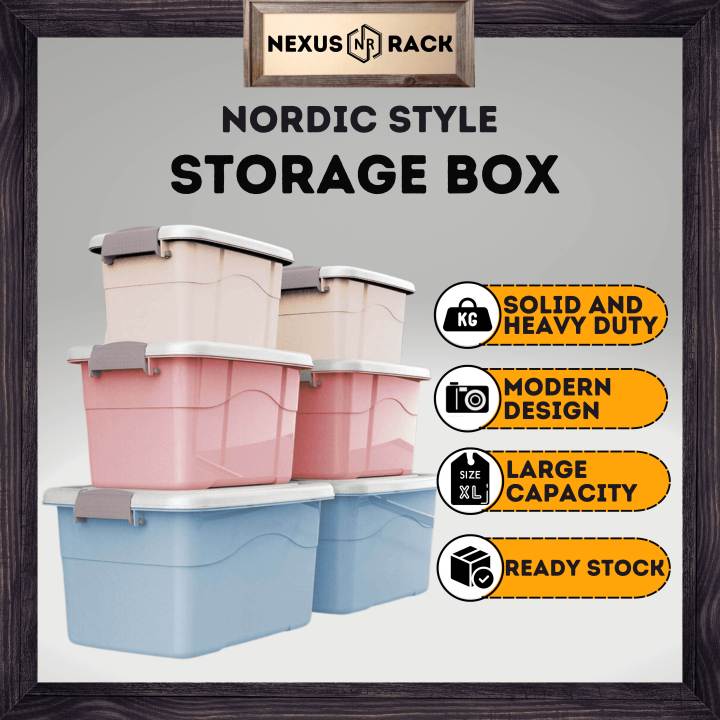Nexus Storage Box with Handle Cover Organizer Plastic | Lazada